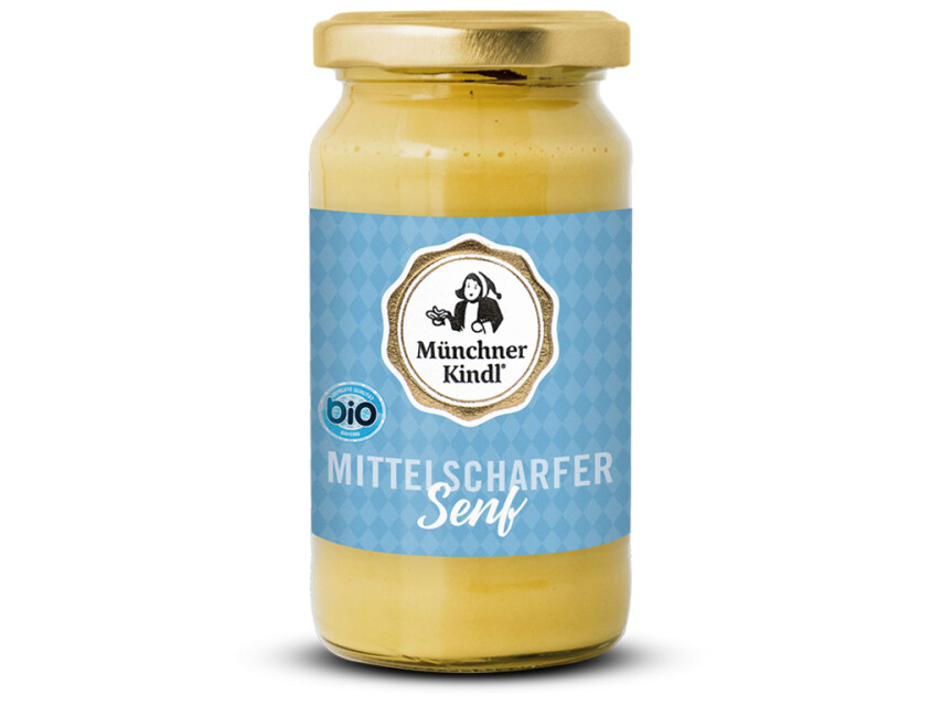Bio Mittelscharfer Senf | Münchner Kindl | 200 ml